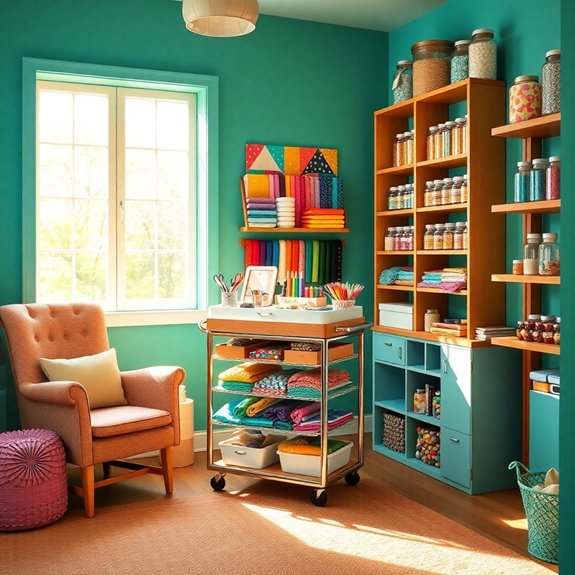 19 Creative Craft Room Ideas - Interiorshape | Best Interior Design ...