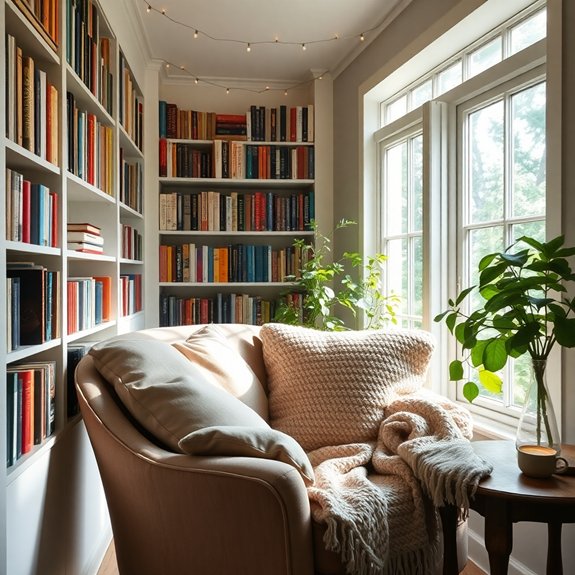 25 Creative Cozy Home Library Ideas - Interiorshape | Best Interior ...