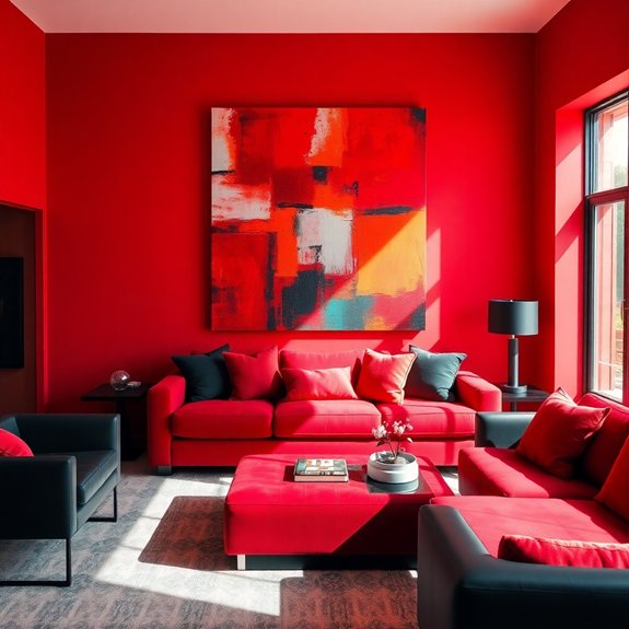 21 Creative Red Room Ideas - Interiorshape | Best Interior Design Ideas ...