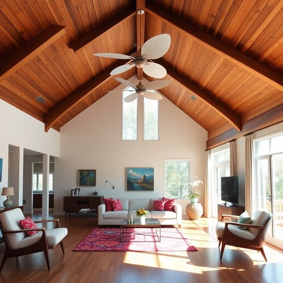 25 Creative High Ceiling Living Room Ideas - Interiorshape | Best ...