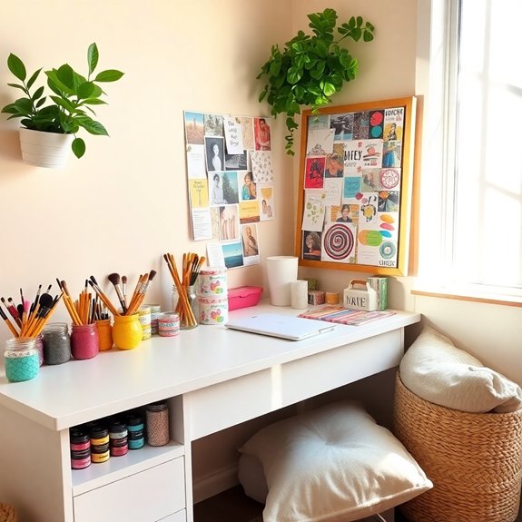 19 Creative Craft Room Ideas - Interiorshape | Best Interior Design ...