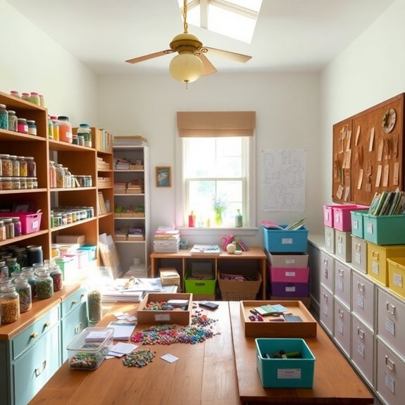 19 Creative Craft Room Ideas - Interiorshape | Best Interior Design ...