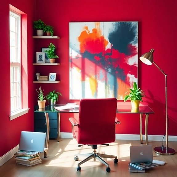 21 Creative Red Room Ideas - Interiorshape | Best Interior Design Ideas ...