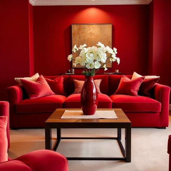 21 Creative Red Room Ideas - Interiorshape | Best Interior Design Ideas ...