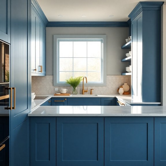 17 Creative Blue Kitchen Cabinets Ideas - Interiorshape | Best Interior ...