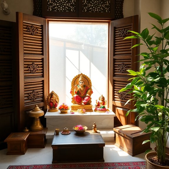 17 Creative Pooja Room Ideas - Interiorshape | Best Interior Design ...