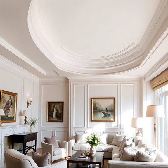 22 Creative Wall Molding Living Room Ideas - Interiorshape | Best ...