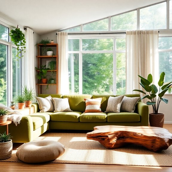 24 Earthy Living Room Ideas That Bring Nature Indoors - The Tanee