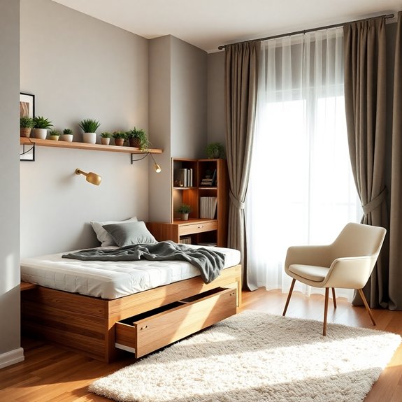18 Small Bedroom Ideas for Couples to Maximize Space & Comfort - The Tanee