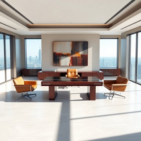 19 Luxury Modern CEO Office Design Ideas: Executive Comfort & Status ...