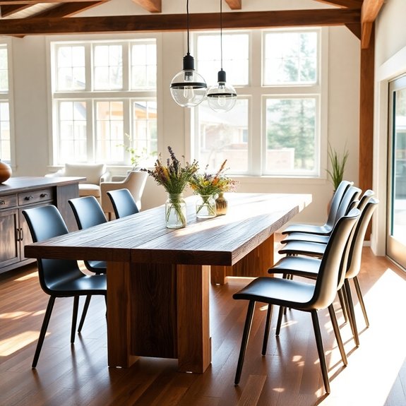 22 Modern Farmhouse Dining Room Ideas With a Rustic-Chic Twist - The Tanee