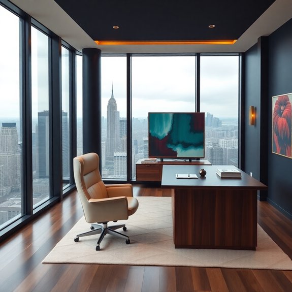 19 Luxury Modern CEO Office Design Ideas: Executive Comfort & Status ...
